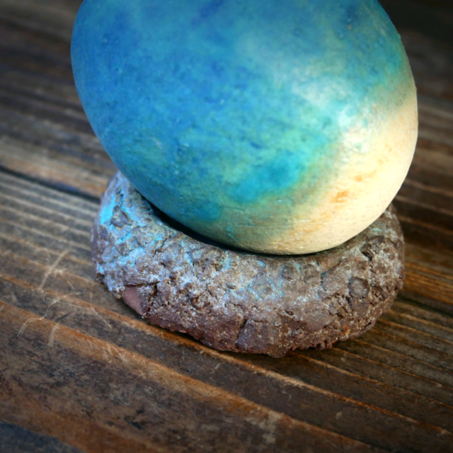 青色たまごの花入れ no.9 | iichi ハンドメイド・クラフト作品・手仕事品の通販