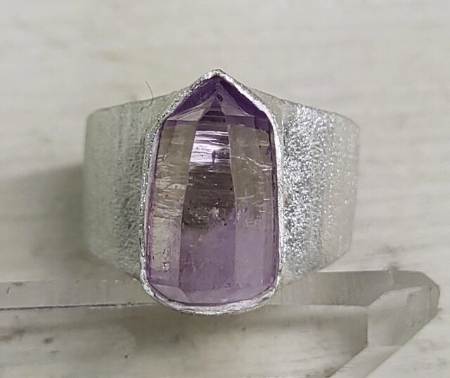 鉱物の表情＊amethyst 925 ring | iichi ハンドメイド・クラフト作品・手仕事品の通販