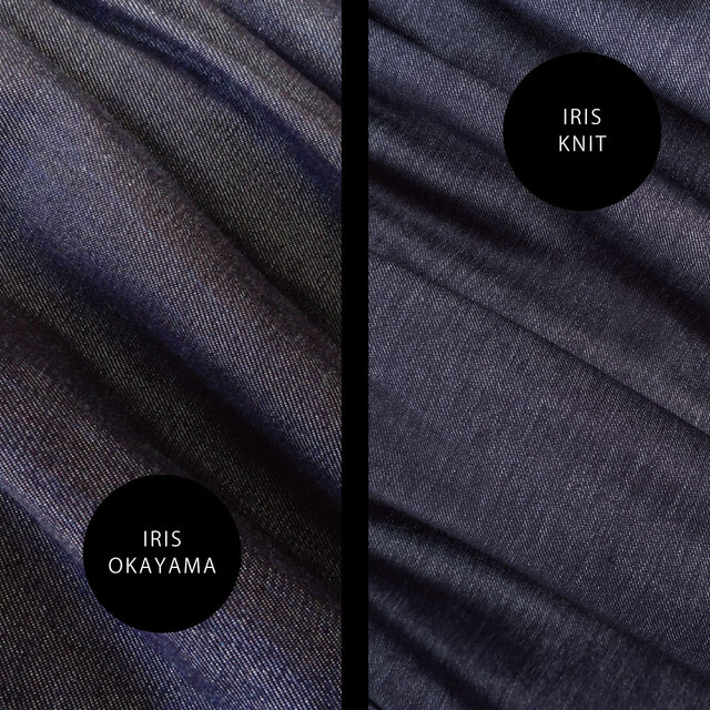 シワを気にせずデニムを楽しみたい！ 濃紺 デニムライク ロングスカート IRIS-KNIT | iichi ハンドメイド・クラフト作品・手仕事品の通販