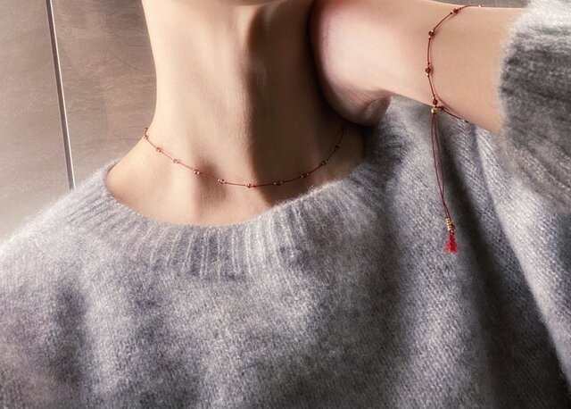 stationB*garnet-garnet cord- | iichi ハンドメイド・クラフト作品・手仕事品の通販
