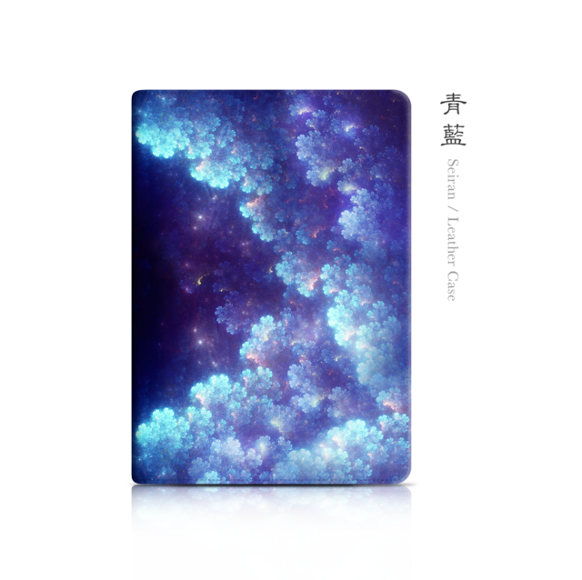 青藍 - 和風 iPadケース【レザー製・タブレットケース】8.1〜11inch対応 | iichi ハンドメイド・クラフト作品・手仕事品の通販