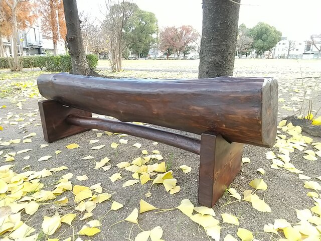 流木丸太ベンチ(Long Size) | iichi ハンドメイド・クラフト作品・手仕事品の通販