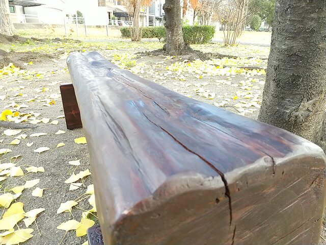 流木丸太ベンチ(Long Size) | iichi ハンドメイド・クラフト作品・手仕事品の通販