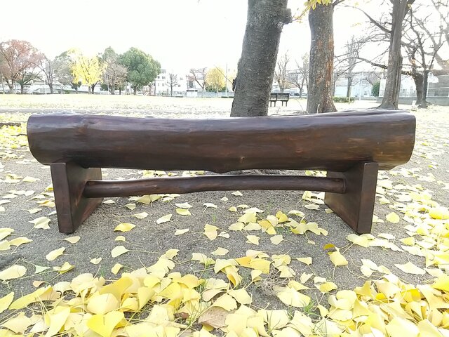 流木丸太ベンチ(Long Size) | iichi ハンドメイド・クラフト作品・手仕事品の通販