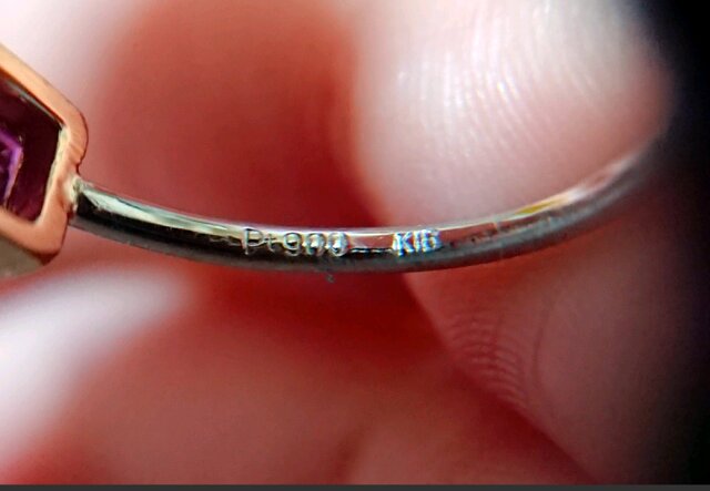 希少 フェロモンなビビッドパープルタンザナイト K18 Pt900 リング | iichi ハンドメイド・クラフト作品・手仕事品の通販