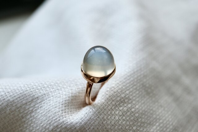 K10[月兎のmoonstone]ring | iichi ハンドメイド・クラフト作品・手仕事品の通販