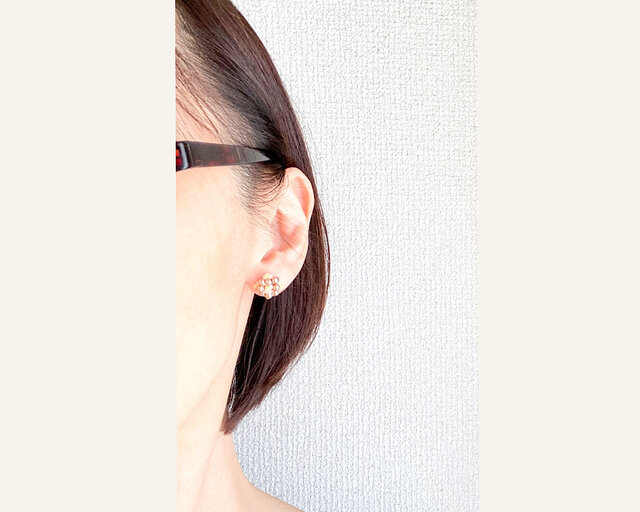 ゴールドビーズとレモンジェイドのピアス（Candyシリーズ） | iichi ハンドメイド・クラフト作品・手仕事品の通販