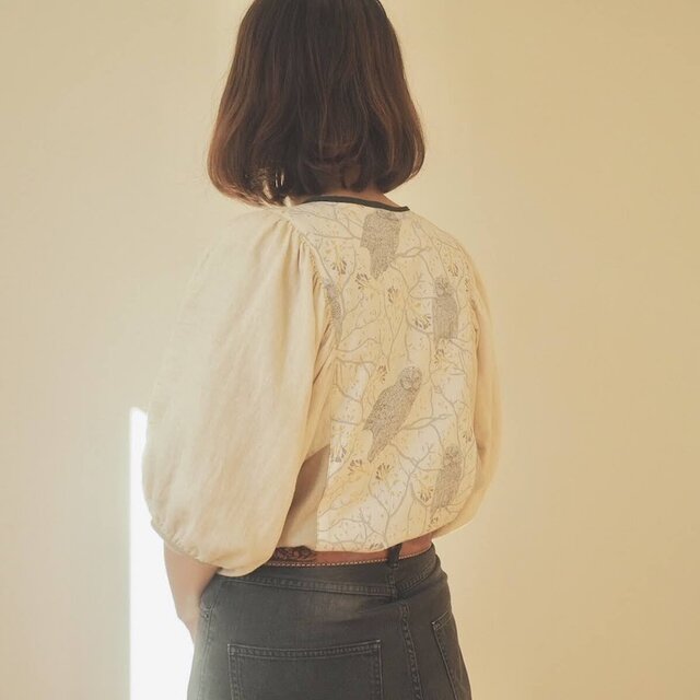 melissa blouse きなり | iichi ハンドメイド・クラフト作品・手仕事品の通販