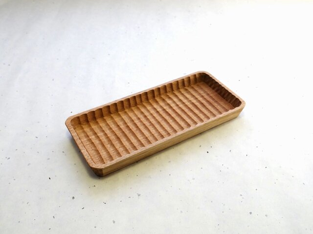 我谷盆 胡桃 20×9×2cm ナチュラル | iichi 日々の暮らしを心地よくするハンドメイドやアンティークのマーケットプレイス