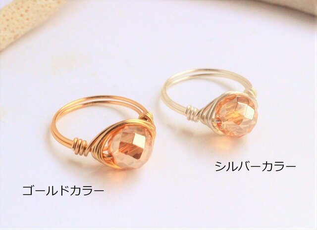 ゴールデンオーラ Wire Ring | iichi ハンドメイド・クラフト作品・手仕事品の通販