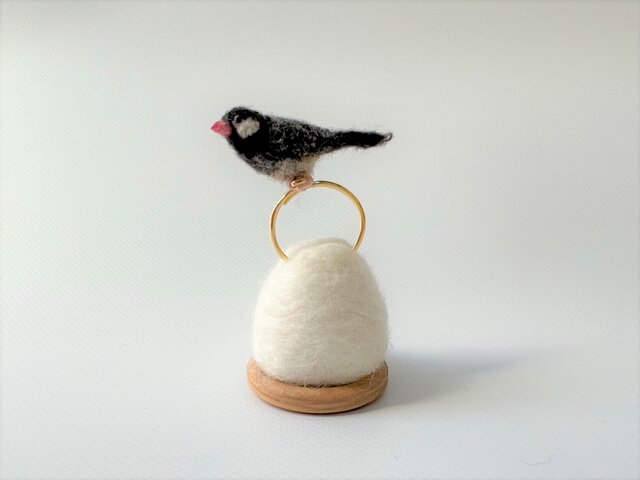 torikomono | リング 桜文鳥 | iichi ハンドメイド・クラフト作品・手仕事品の通販