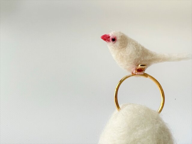 torikomono | リング 白文鳥 | iichi ハンドメイド・クラフト作品・手仕事品の通販