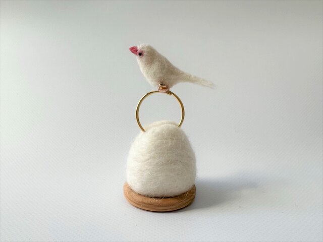 torikomono | リング 白文鳥 | iichi ハンドメイド・クラフト作品・手仕事品の通販