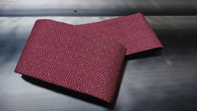 創作帯☆角帯 卍崩し文様 巾約12cm | iichi ハンドメイド・クラフト作品・手仕事品の通販