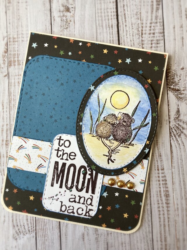 moon light マウスのフリーカード | iichi ハンドメイド・クラフト作品・手仕事品の通販