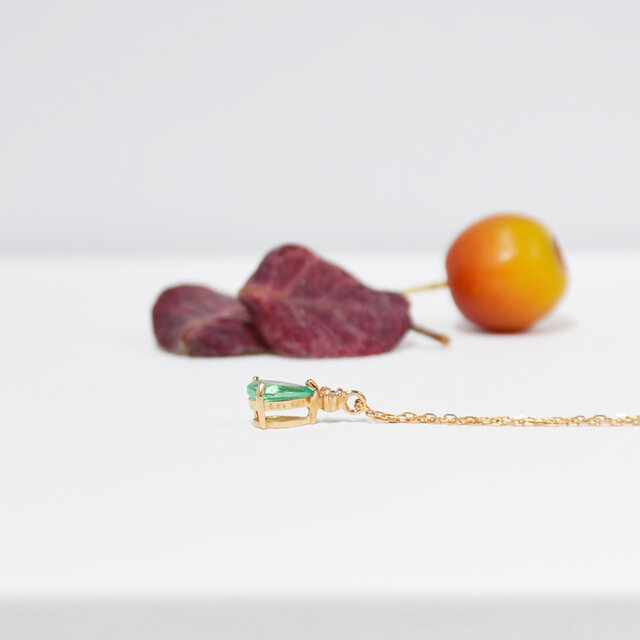 K18 エメラルド ダイヤ ペンダント CB001BS | iichi ハンドメイド・クラフト作品・手仕事品の通販