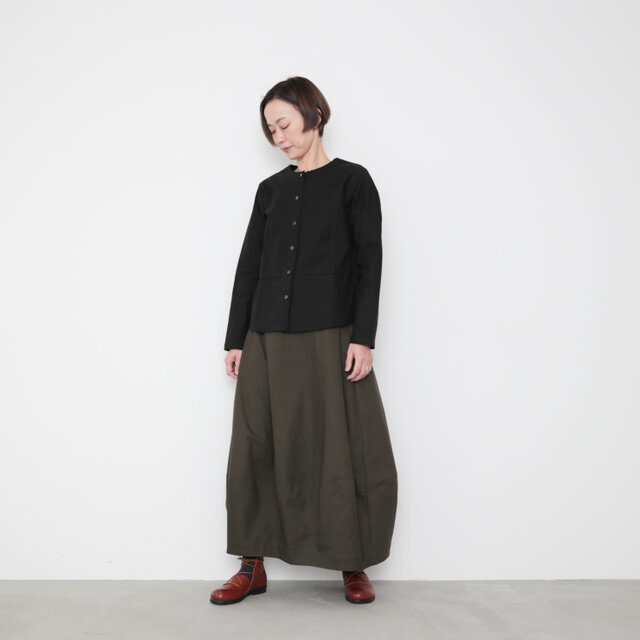 balloon skirt / D khaki スカート丈 86cm | iichi ハンドメイド・クラフト作品・手仕事品の通販