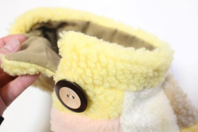 patch attached collar c/#yellow | iichi ハンドメイド・クラフト作品・手仕事品の通販