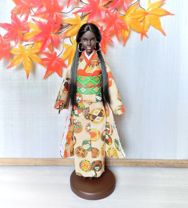 「うつくし手鞠」28～30cmドール振袖着物 | iichi ハンドメイド・クラフト作品・手仕事品の通販