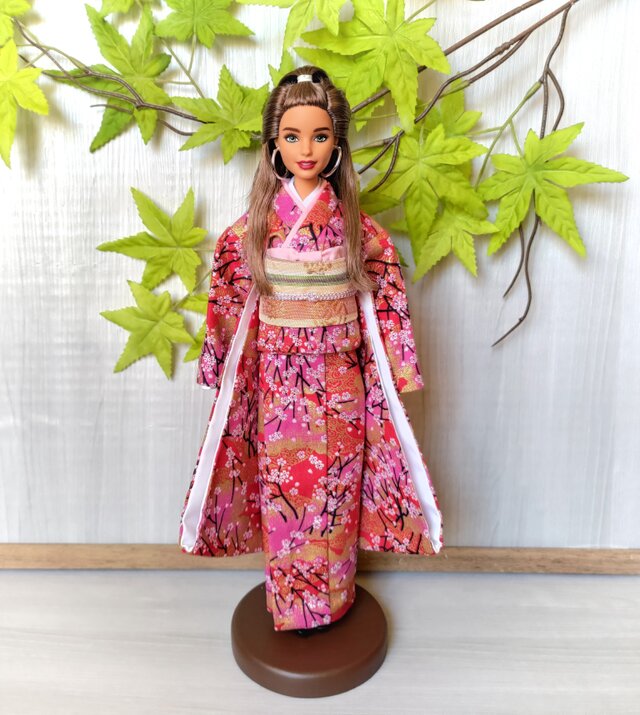 「隠れ里の四季…暁」28～30cmドール振袖着物 | iichi ハンドメイド・クラフト作品・手仕事品の通販