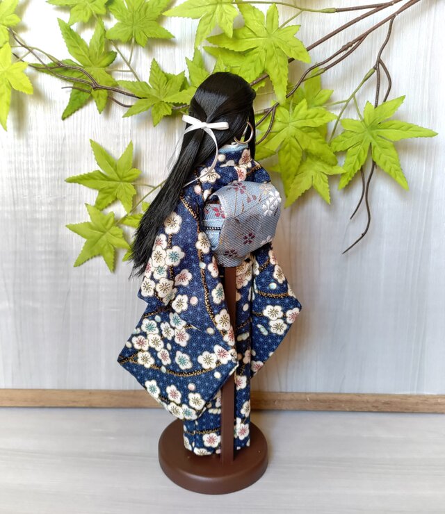 「梅花は冬夜に咲いて…」28～30cmドール振袖着物 | iichi ハンドメイド・クラフト作品・手仕事品の通販