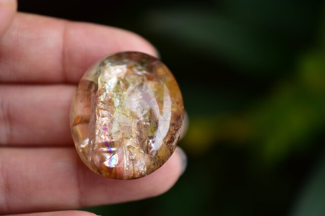 クォーツ鏡★オーロラレッド★ガーデンクォーツs675 | iichi ハンドメイド・クラフト作品・手仕事品の通販