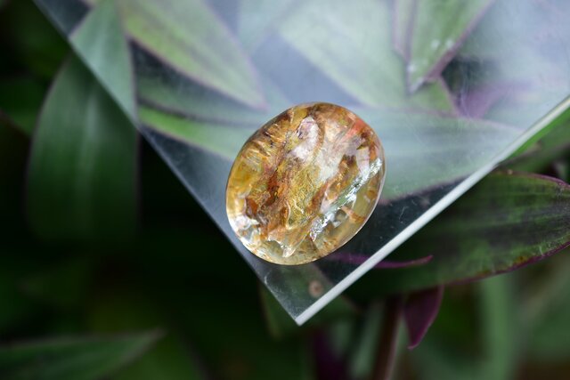 クォーツ鏡★オーロラレッド★ガーデンクォーツs675 | iichi ハンドメイド・クラフト作品・手仕事品の通販