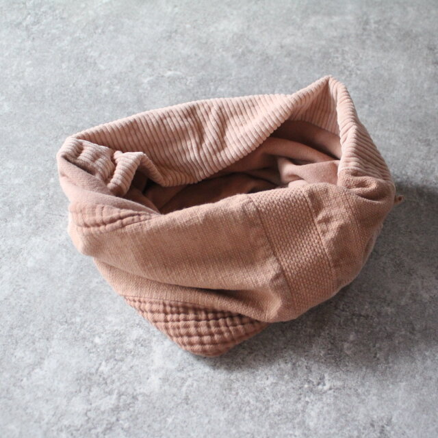 patchwork snood/草木染め/スヌード/パッチワーク/桜鼠色 | iichi 日々の暮らしを心地よくするハンドメイドやアンティークのマーケットプレイス