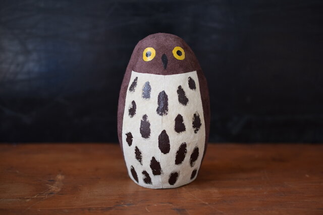 革のオブジェ アオバズク | iichi ハンドメイド・クラフト作品・手仕事品の通販