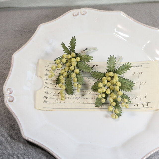 布花 ミモザ ブローチ 571 | iichi ハンドメイド・クラフト作品・手仕事品の通販