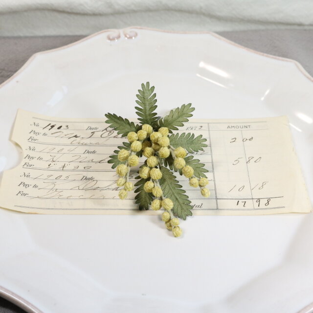 布花 ミモザ ブローチ 571 | iichi ハンドメイド・クラフト作品・手仕事品の通販