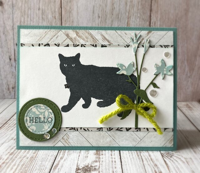 黒猫のカード | iichi 日々の暮らしを心地よくするハンドメイドやアンティークのマーケットプレイス