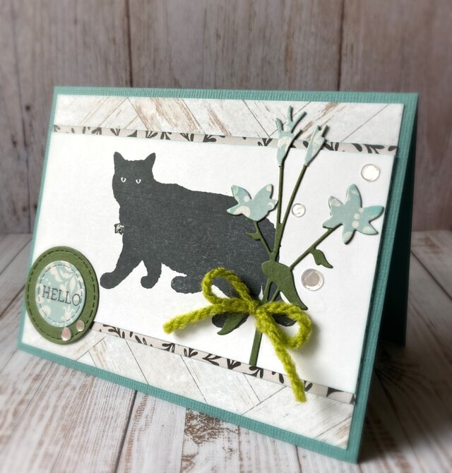 黒猫のカード | iichi 日々の暮らしを心地よくするハンドメイドやアンティークのマーケットプレイス