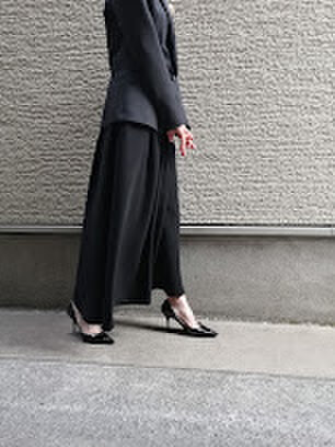 ♥楽ちんフォーマル♥『すらっと♥細見え』マキシ丈・ロングスカート【サイズ豊富】（黒） | iichi ハンドメイド・クラフト作品・手仕事品の通販