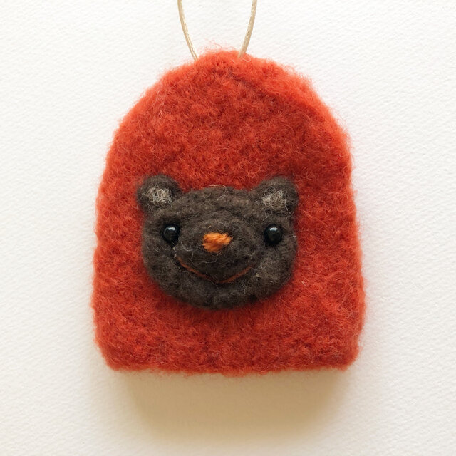 鍵のセーター bear keycase orange | iichi ハンドメイド・クラフト作品・手仕事品の通販