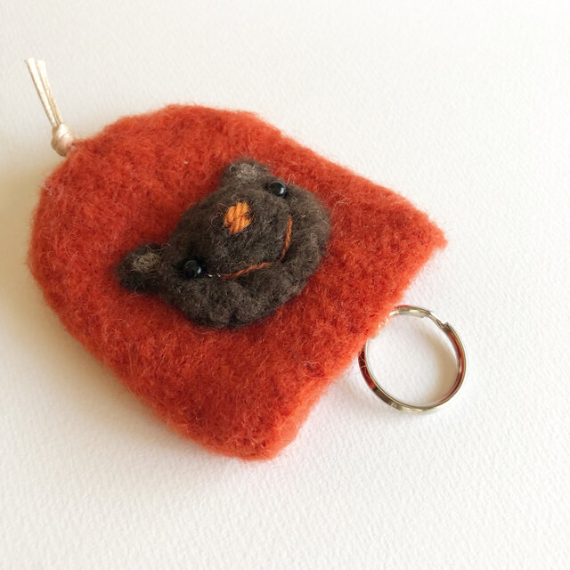 鍵のセーター bear keycase orange | iichi ハンドメイド・クラフト作品・手仕事品の通販