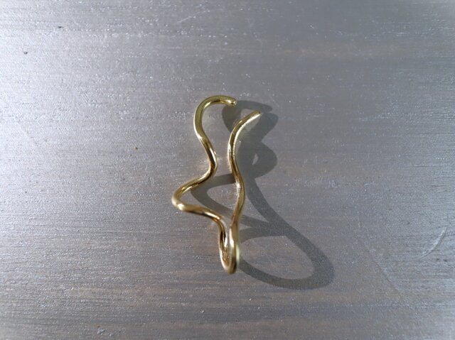 ジェルメgermerカフクリップ真鍮 片耳用 | iichi ハンドメイド・クラフト作品・手仕事品の通販