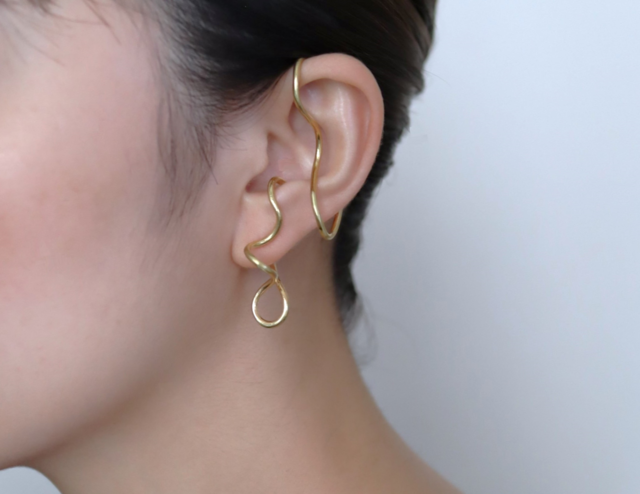 germerジェルメシリーズ上部用カフクリップ真鍮 片耳用 | iichi 日々の暮らしを心地よくするハンドメイドやアンティークのマーケットプレイス