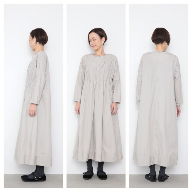 Hanna op / sky grey ショート丈115cm | iichi ハンドメイド・クラフト作品・手仕事品の通販