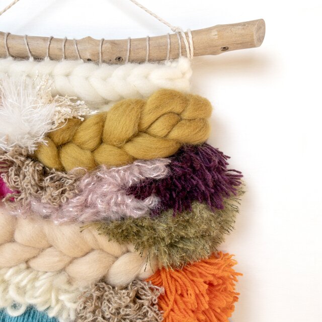 【一点もの】流木 ウィービングタペストリー『primitive, P.』 | iichi ハンドメイド・クラフト作品・手仕事品の通販