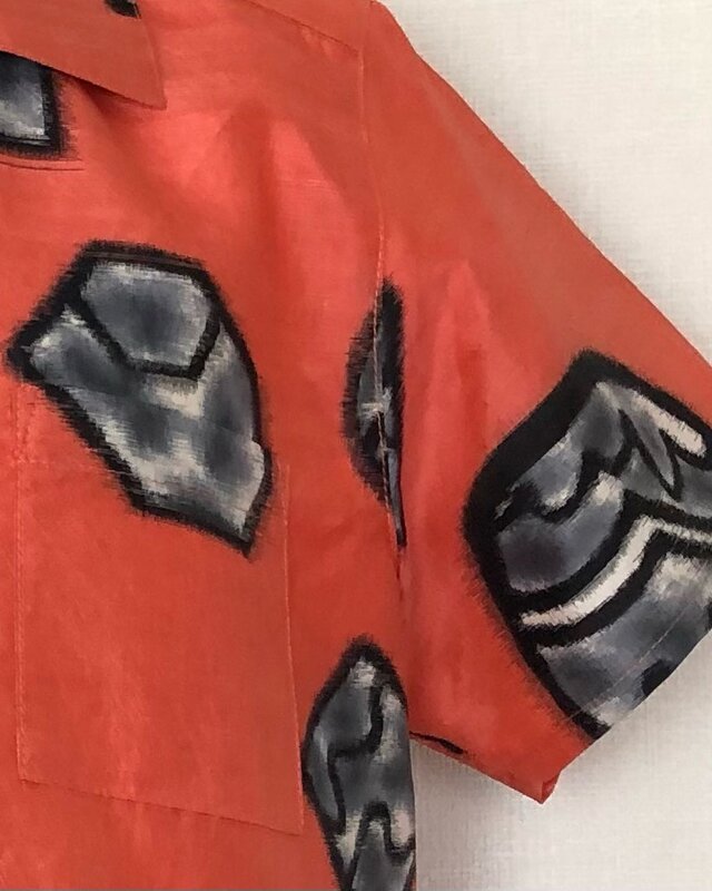 銘仙 アロハシャツ ピンク BL57 | iichi ハンドメイド・クラフト作品・手仕事品の通販