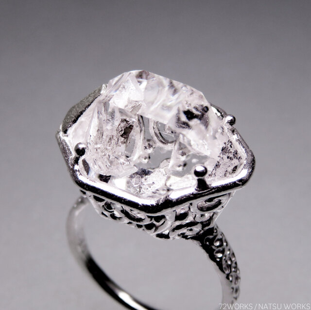 ハーキマーダイヤ リング / Herkimer Diamond Ring | iichi ハンドメイド・クラフト作品・手仕事品の通販