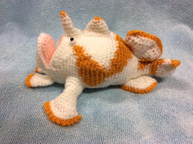 Crochet frogfish 編みカエルアンコウ | iichi ハンドメイド・クラフト作品・手仕事品の通販