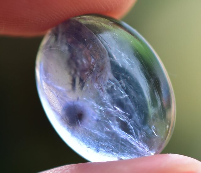 藍色マリモ入り★アイオライトs671 | iichi 日々の暮らしを心地よくするハンドメイドやアンティークのマーケットプレイス