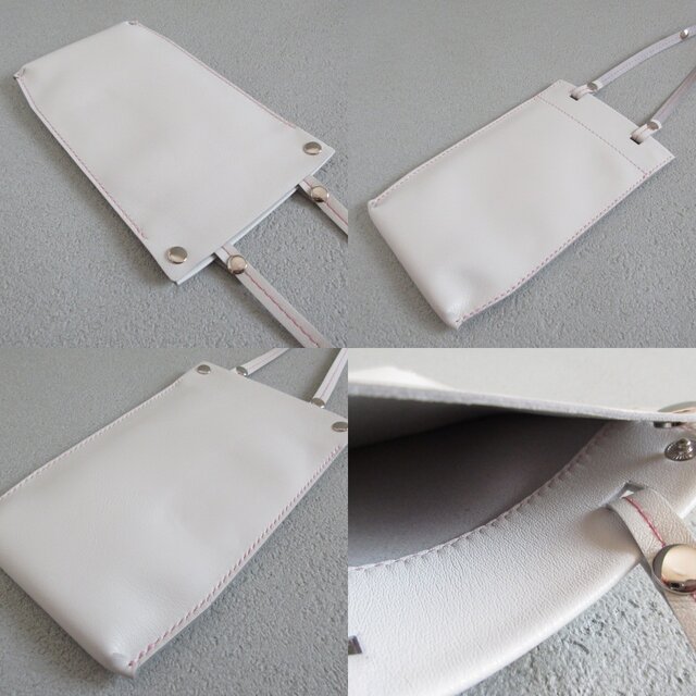 よくばり3way♪《牛革》スマホショルダーポーチ・フラットタイプ・062 | iichi ハンドメイド・クラフト作品・手仕事品の通販