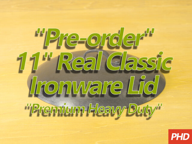 11インチ Real Classic Ironware 専用蓋 Premium Heavy Duty "Simple" | iichi ハンドメイド・クラフト作品・手仕事品の通販