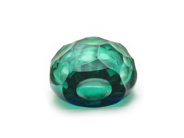 カット吹きガラスの帯留め (obi-32) | iichi 日々の暮らしを心地よくするハンドメイドやアンティークのマーケットプレイス