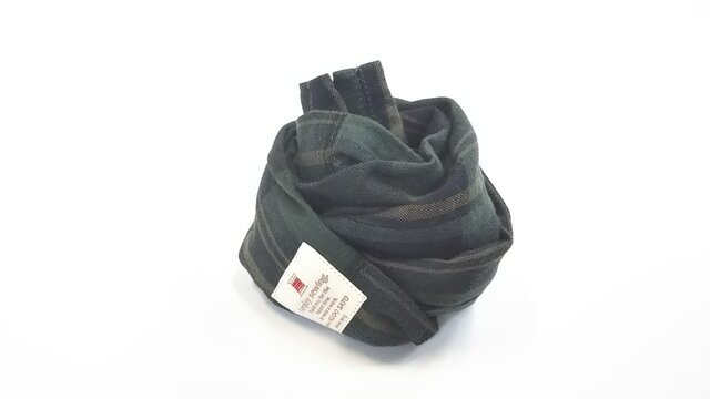 肌ストール チェック グリーン 約140cm | iichi ハンドメイド・クラフト作品・手仕事品の通販