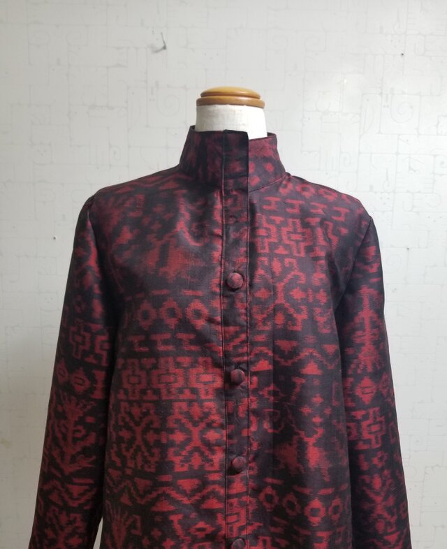 大島紬リメイク コートワンピース | iichi ハンドメイド・クラフト作品・手仕事品の通販