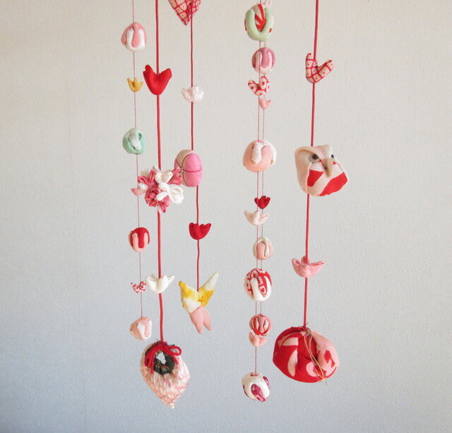 ☆3本つるし+3本つるし雛あられ☆32cm位 | iichi ハンドメイド・クラフト作品・手仕事品の通販